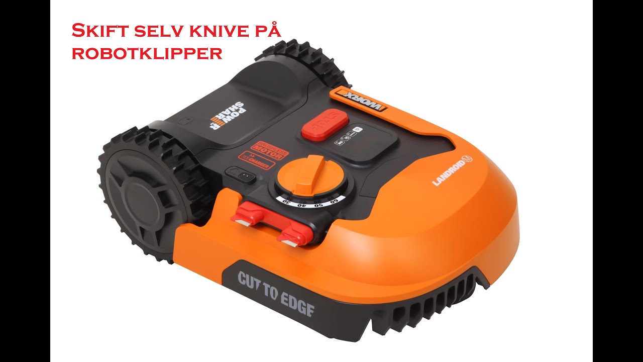 Worx Landroid M500 robotplæneklipper - skift af knive. | Robot Maniak