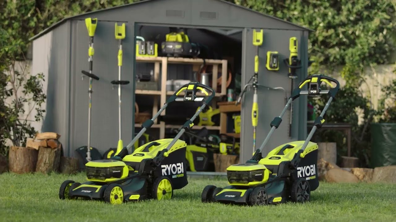 For Gardens BIG and Small - RYOBI® Cordless Mowers | Robot Maniak