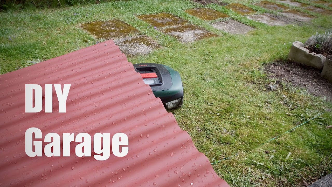 10$ DIY robot lawn mower garage | Robot Maniak