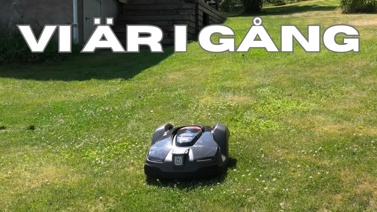 En liten uppdatering på Knut, nya robotklipparen Husqvarna Automower ...