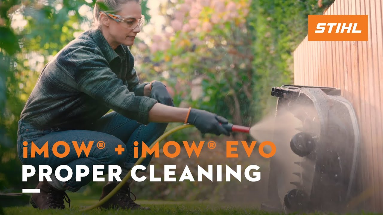 STIHL iMOW® robotic lawn mower I iMOW® cleaning | Robot Maniak